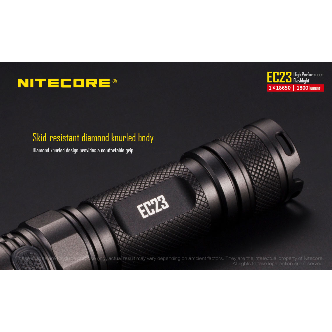NITECORE Senter LED CREE XHP35 HD E2 1800 Lumens - EC23 - Black ...