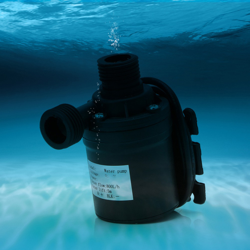 Taffware Pompa Air Aquarium Ikan Submersible Pump 12V 22W - 12V5M ...
