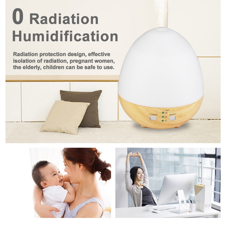 Taffware HUMI Air Humidifier Aromatherapy Egg Shape 235ml - H25 - White