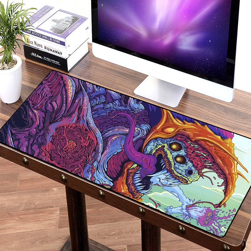 Gaming Mouse Pad XL Desk Mat 300 X 800 X 3 Mm 1 MP005 Black 