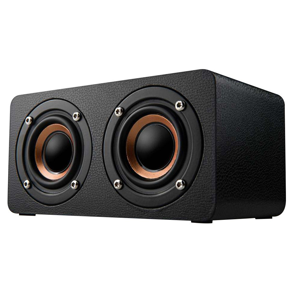 Ansuofu Desktop Bluetooth Speaker Stereo Subwoofer W5 Black