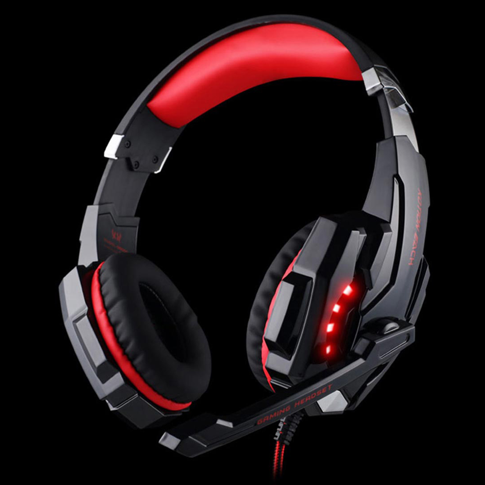 Kotion Each G9000 Gaming Headset Twisted with LED Light - Red ...