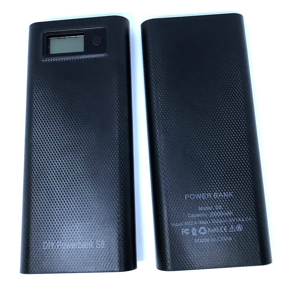 Taffware DIY Power Bank Case USB Type C Dual Output and LCD 8x18650 ...