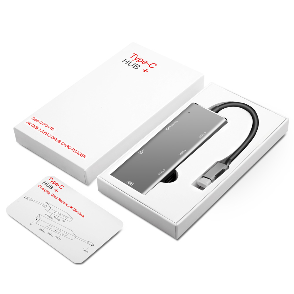 Robotsky USB Type C Hub USB 3.0 + HDMI + TF/SD Card Reader - YC740 ...
