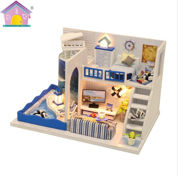 HONGDA Miniatur Rumah Boneka DIY Doll House Wooden Furniture - M040 ...