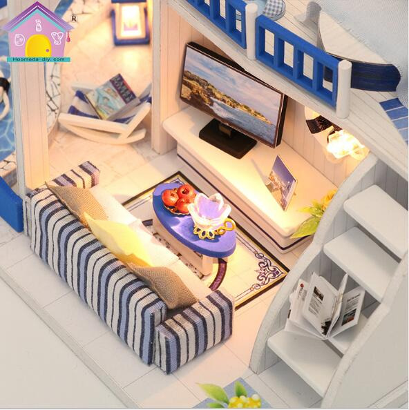 HONGDA Miniatur Rumah Boneka DIY Doll House Wooden Furniture - M040 ...