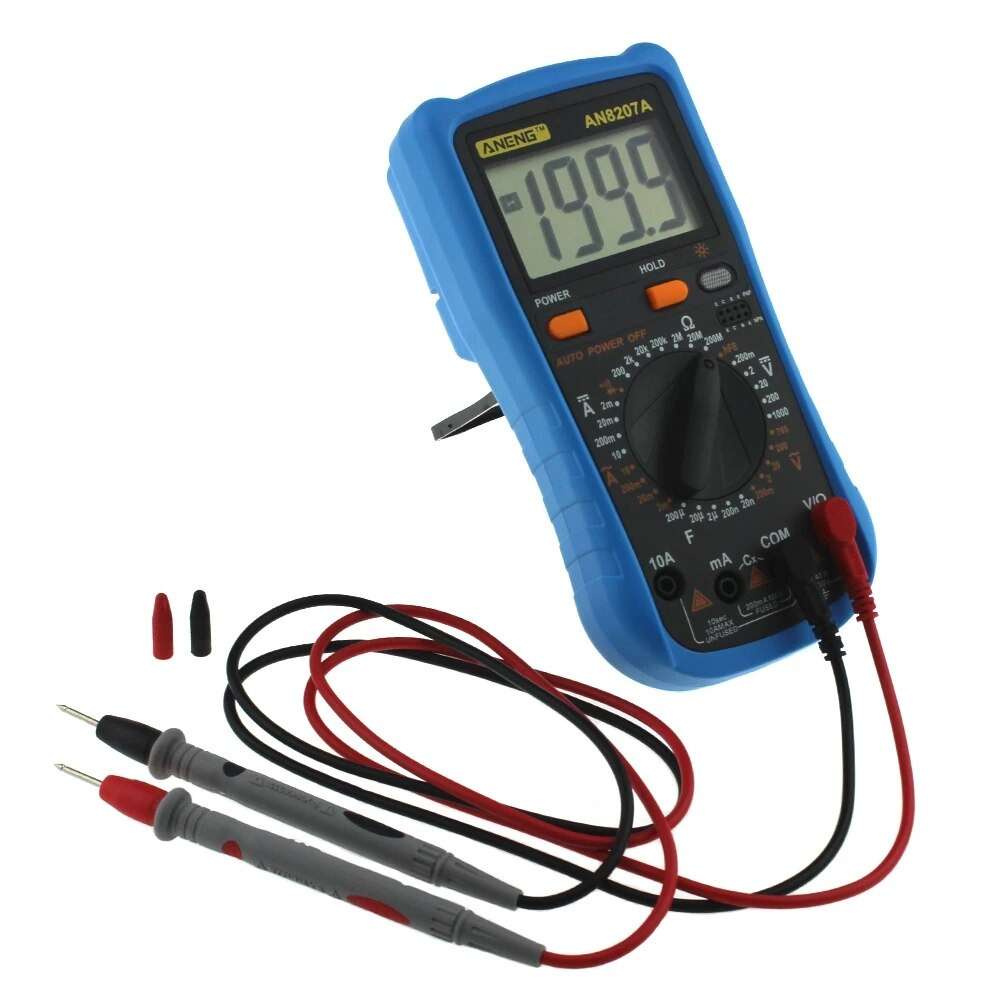 ANENG Digital Multimeter Voltage Tester - AN8207A - Black ...