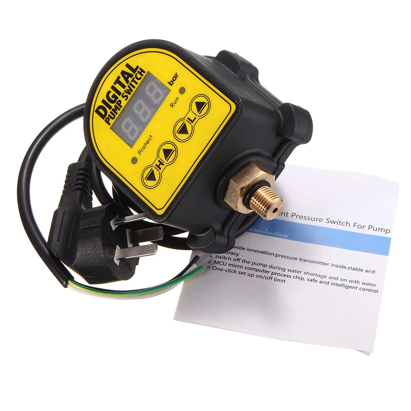 AQUALIN Pengatur Pompa Air Digital Automatic Pump Switch Pressure 220 V ...