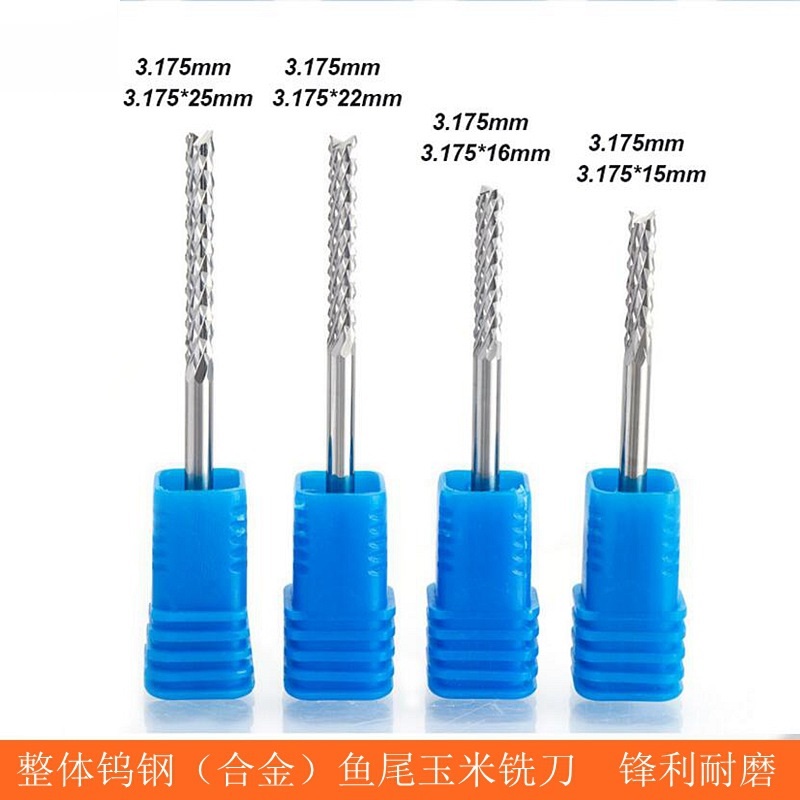 VACK Mata Bor Tungsten Steel Corn Drill 3.175x25x50mm - R2 - No Color ...