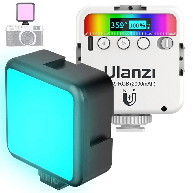 Ulanzi Lampu Kamera Mini RGB LED Rechargable Video Light 2000mAh - VL49 ...