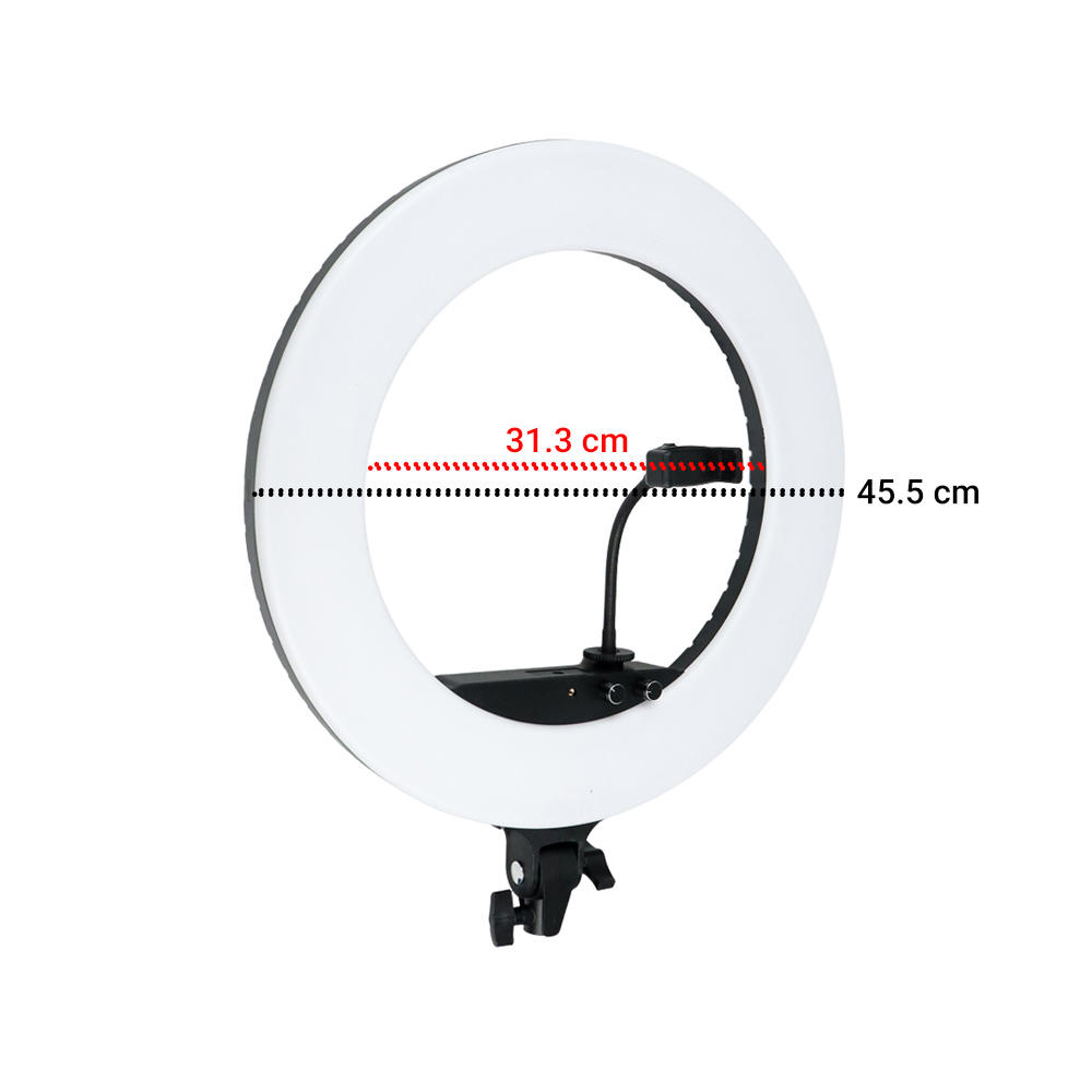 TaffSTUDIO Lampu Halo Ring Light LED Kamera DSLR Smartphone 18 Inch ...