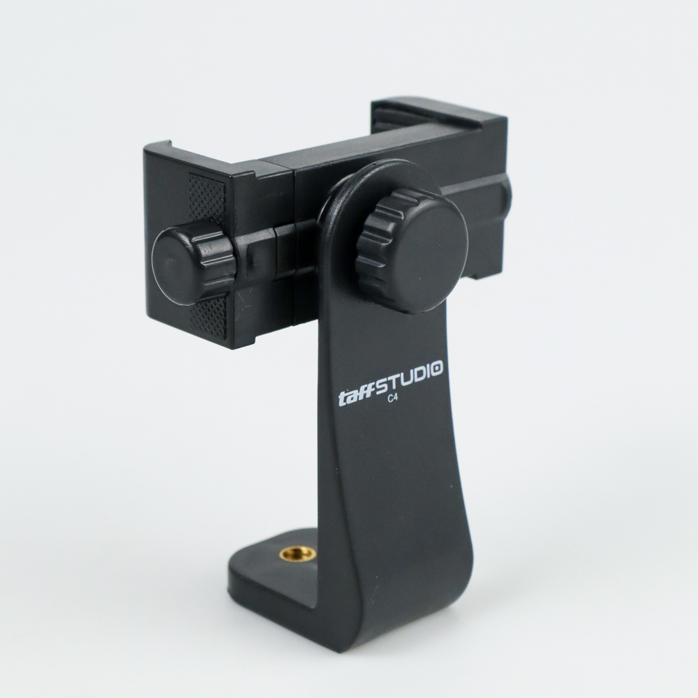 TaffSTUDIO Universal Smartphone Clamp 1/4 Screw Mount - C4 - Black ...