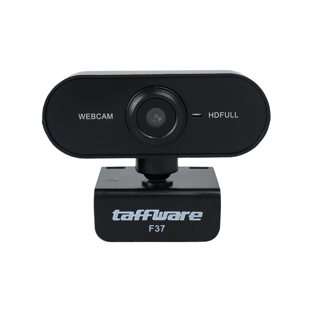 Taffware HD Webcam Desktop PC Video Conference 1080P with Mic - F37 - Black