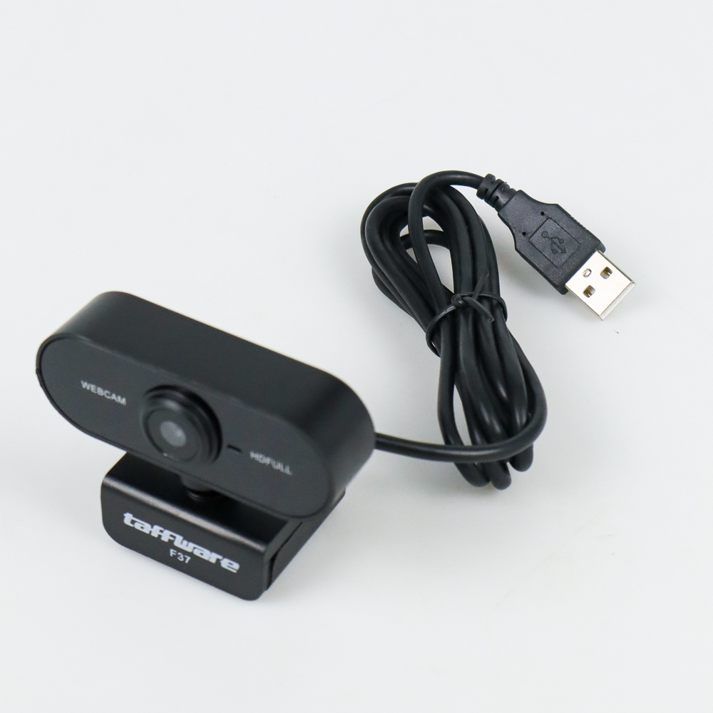 Taffware HD Webcam Desktop PC Video Conference 1080P with Mic - F37 - Black