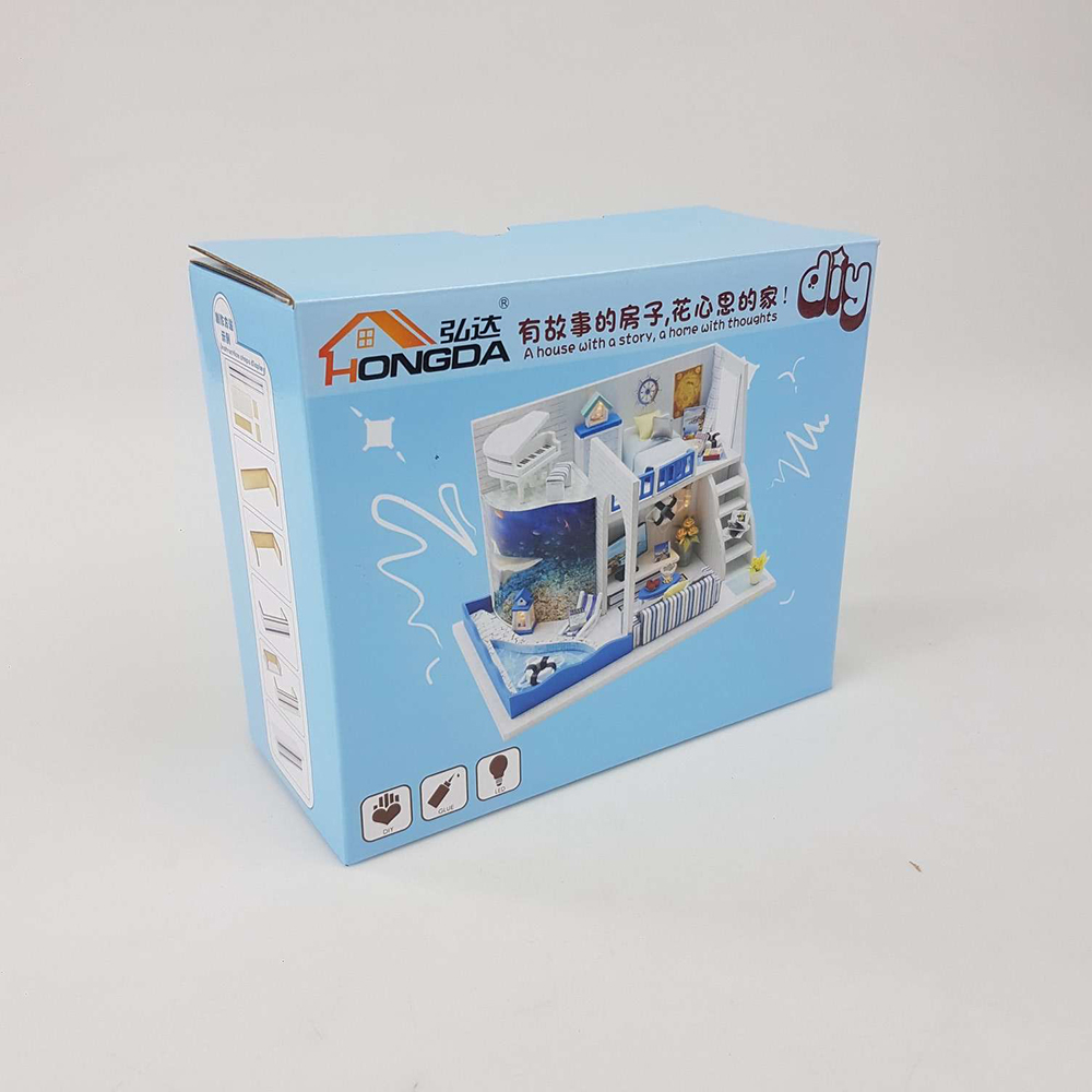 HONGDA Miniatur Rumah Boneka DIY Doll House Wooden Furniture - M040 ...