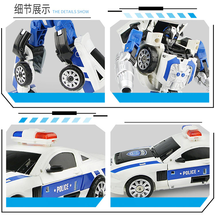 KY Mainan Mobil Action Figure Car Transformer Robot - KY80307L-1 - Blue