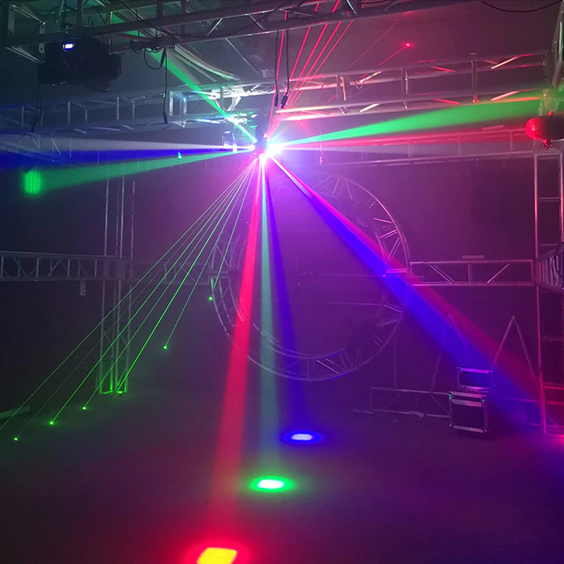 GVT Lampu Proyektor Disco Ball Moving Head 16 LED DMX512 RGB 120W 220V ...