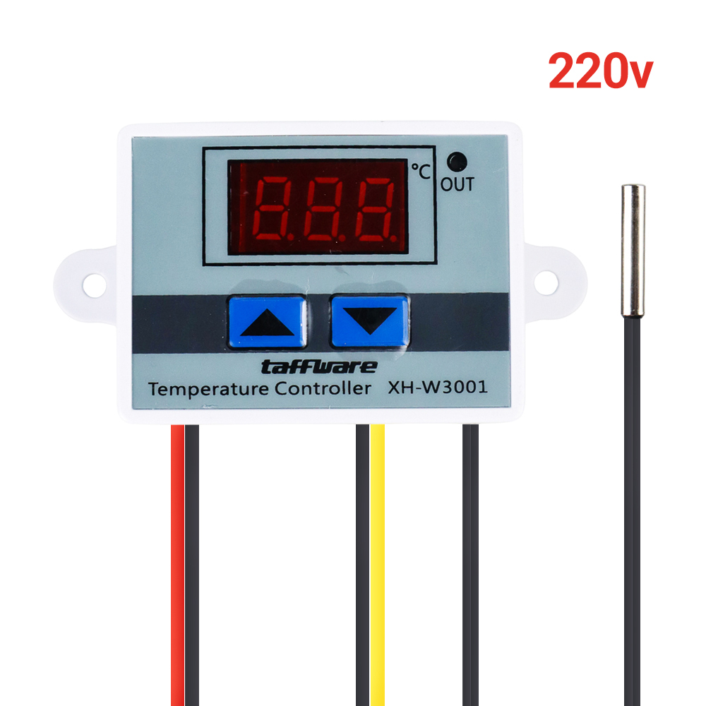 Taffware Digital Temperature Control Thermostat Microcomputer 220V - XH ...