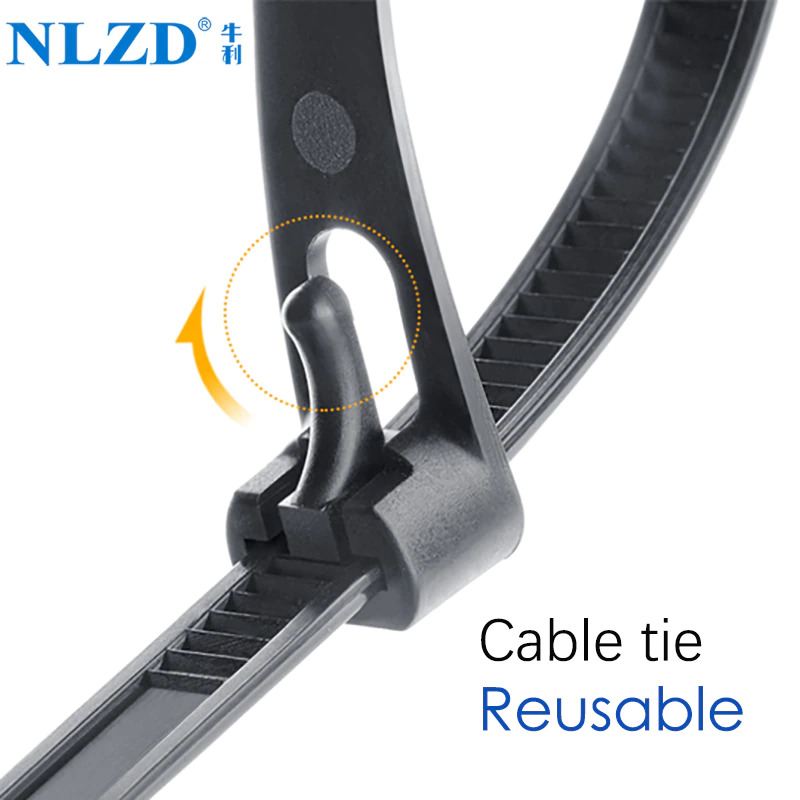 TaffGUARD Kabel Ties Zip Cable Organizer Reusable 8x200mm 100 PCS ...