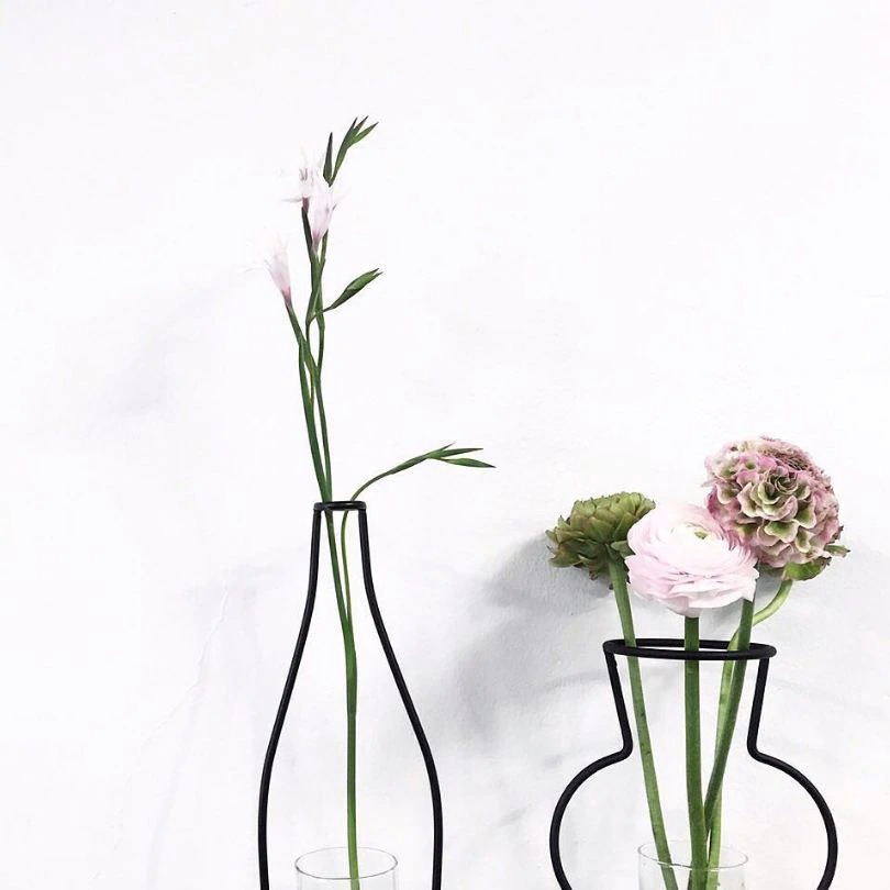 PRETTYAM Vas Bunga Modern Iron Wire Flower Pot Nordic Style - PW5 ...