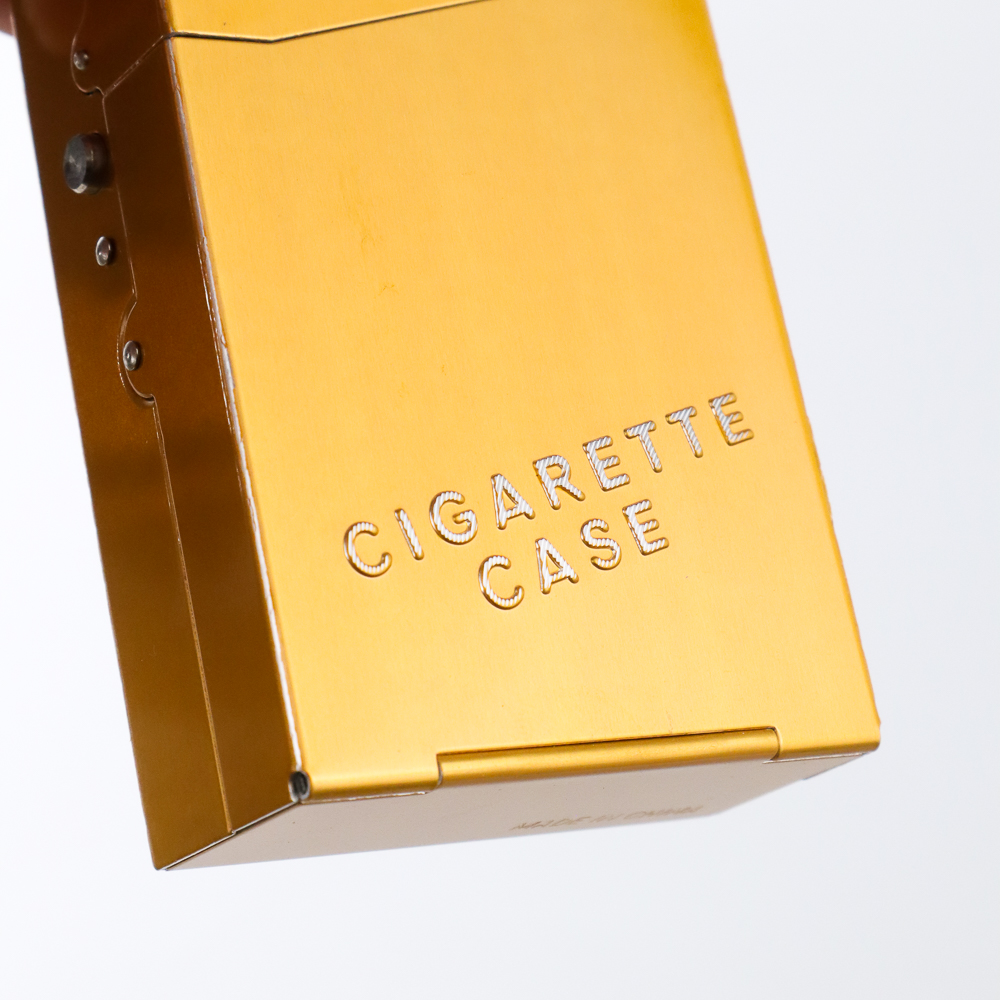Dinghao Kotak Rokok Fashion Aluminium Cigarette Case - DH-7708 - Golden ...