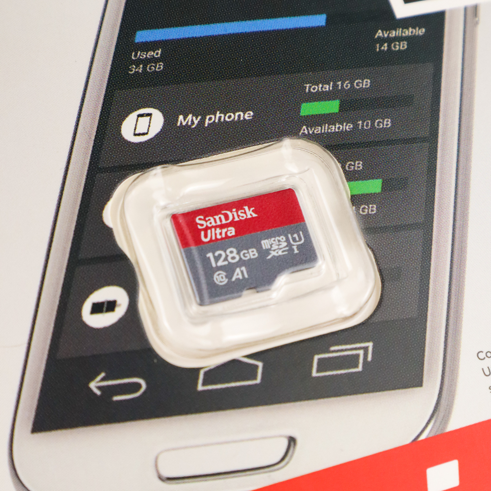 SanDisk Ultra MicroSDXC Card UHS I Class 10 A1 140MB s 128 GB SanDisk Ultra MicroSDXC Card UHS I Class 10 A1 140MB s 128 GB