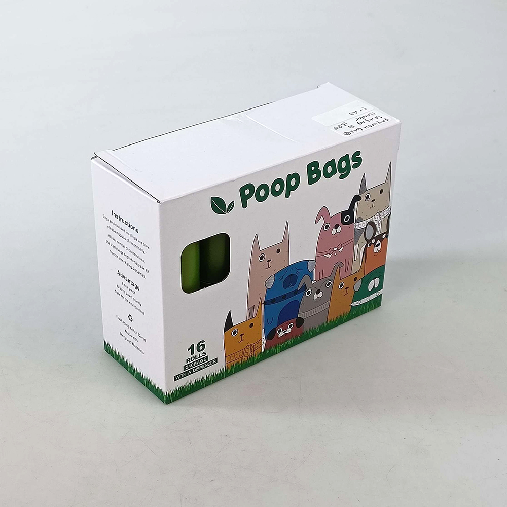 Sudui Plastik Kotoran Binatang Anjing Poop Bags 16 Roll with Dispenser ...