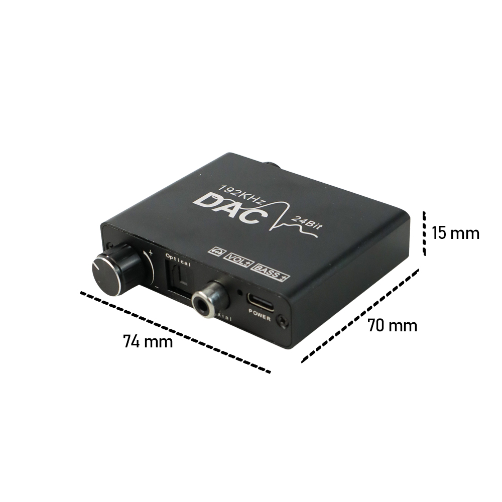 AUKUK Digital Audio Converter DAC Optical Coaxial to Analog RCA - AU340 ...