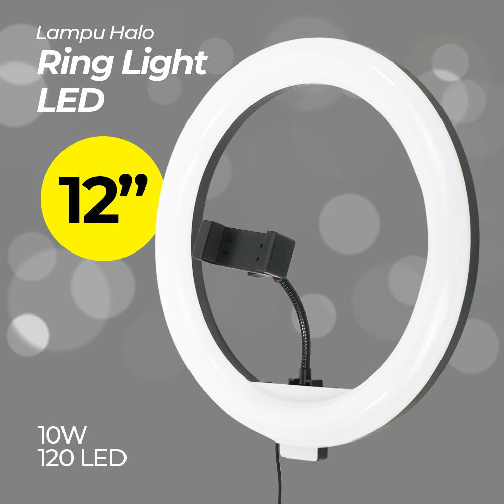 B-Light Lampu Halo Ring Light LED Kamera 10W 120 LED 12 Inch - CXB-300 ...