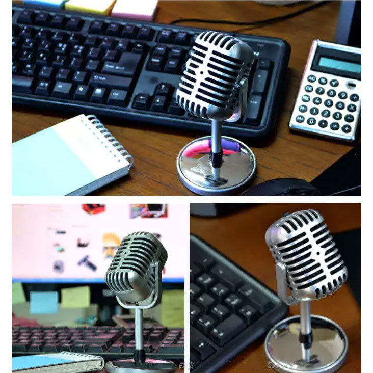TaffSTUDIO Microphone Condenser Classical Design Vintage Retro - C01U ...