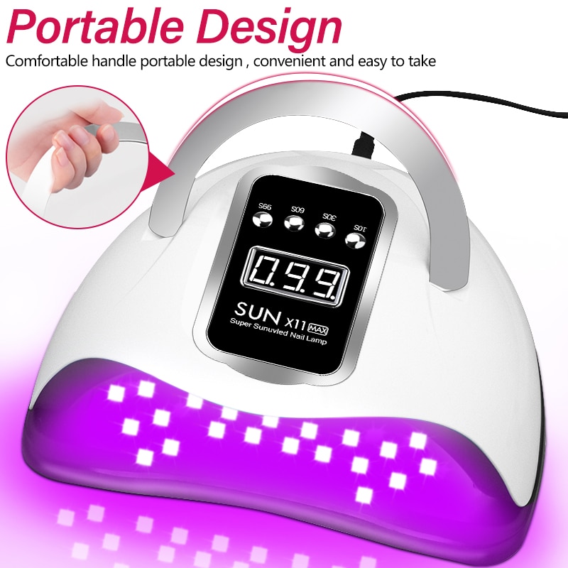 SUN Pengering Kutek UV Lamp Nail Dryer Sensor with LCD Display - X11 ...