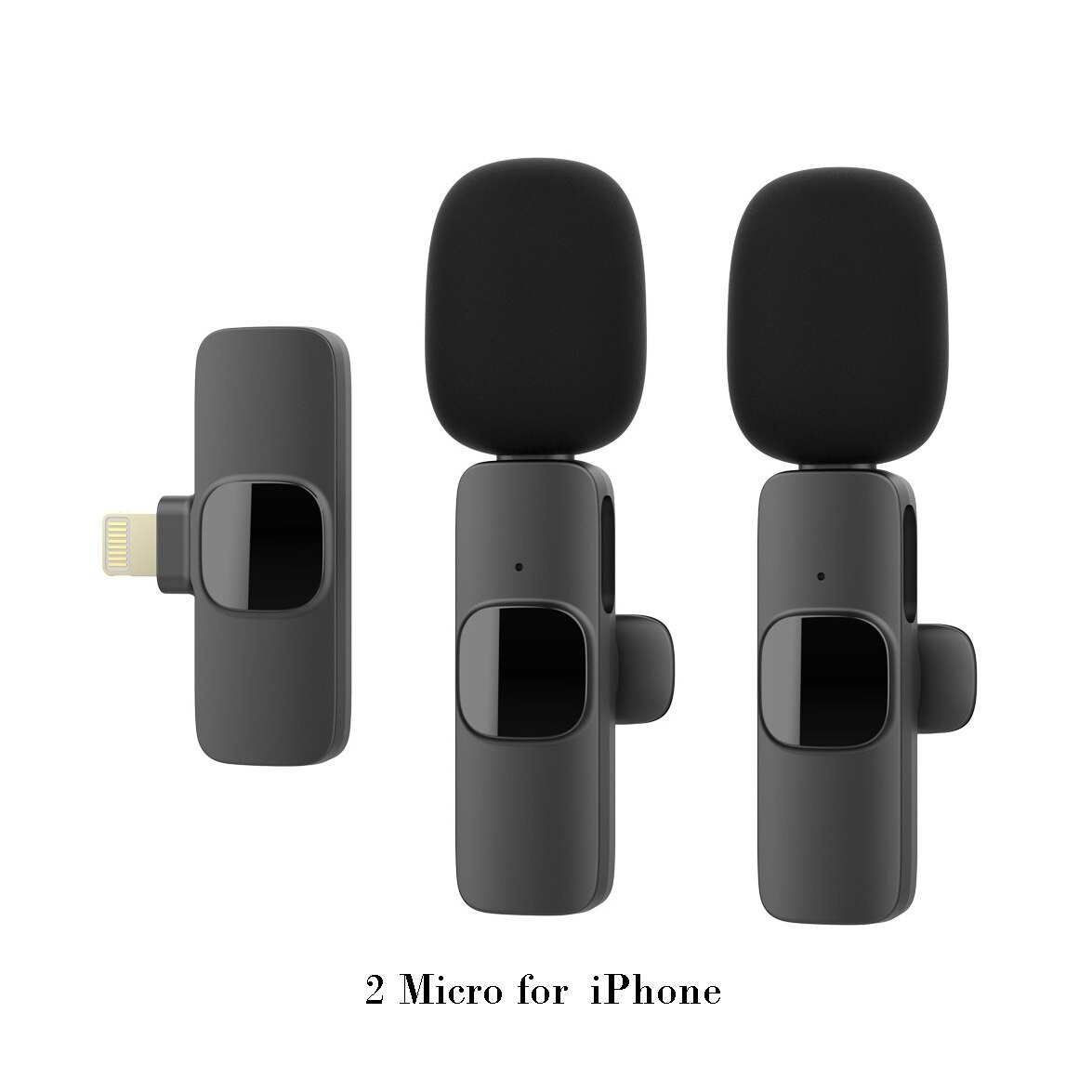 TaffSTUDIO Wireless Lavalier Lapel Microphone Vlogger Lightning - E60 ...