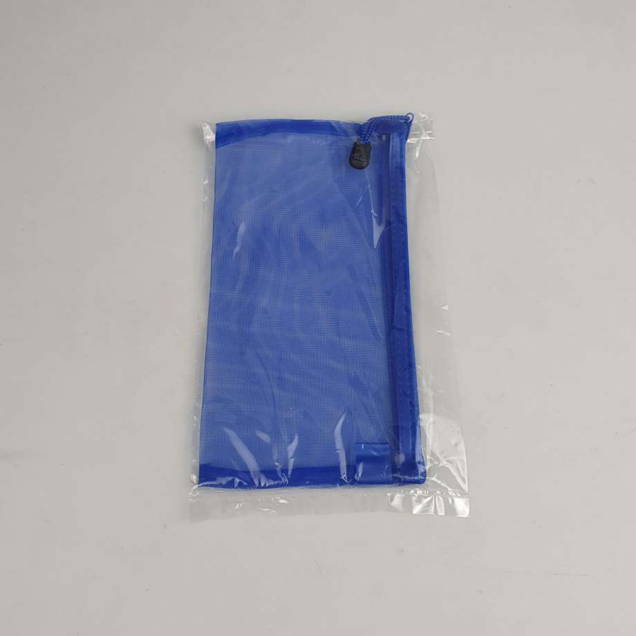 KOUZIO Tempat Pensil Jaring Transparan Document Organizer Zipper Bag A6 ...