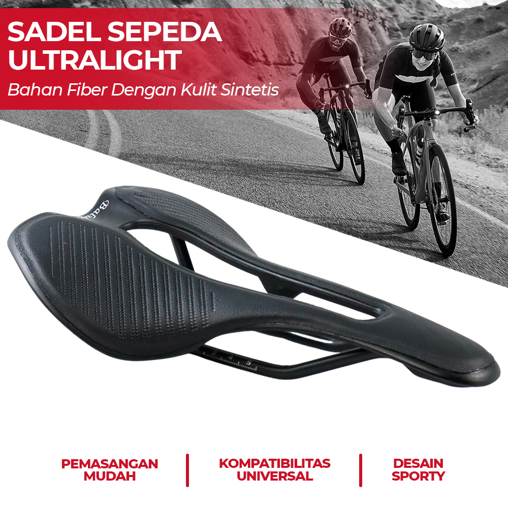 EC90 Jok Sadel Sepeda Bike Saddle Fiber PU Leather Ultralight - C05 ...