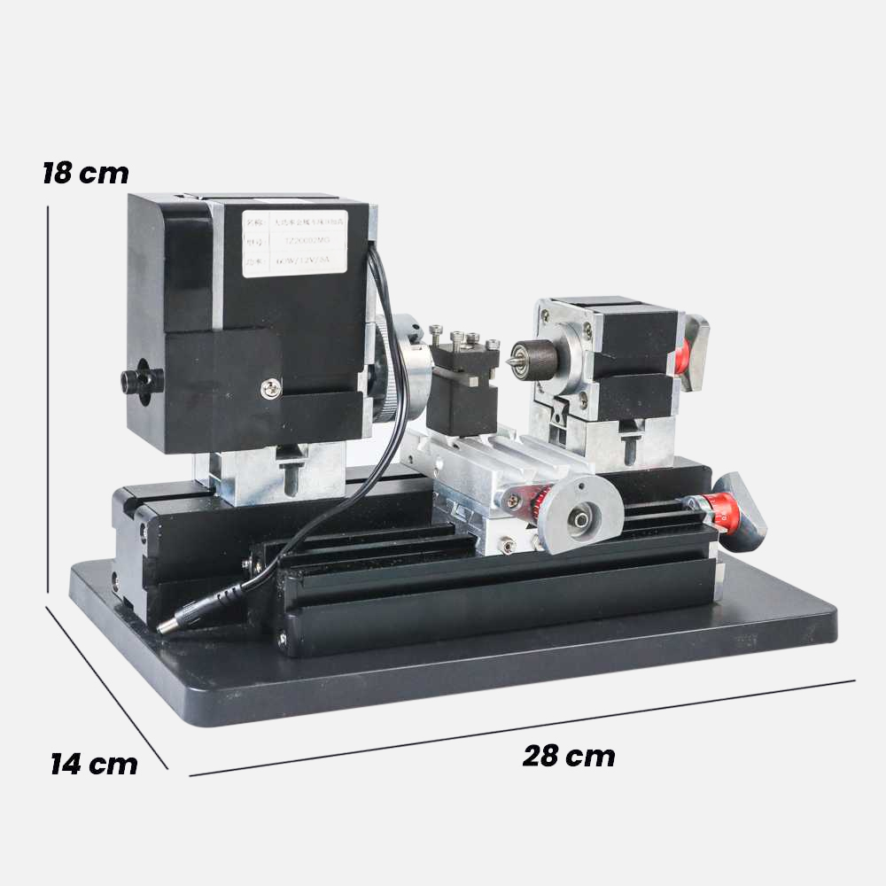 Tool The First Mesin Bubut Mini Lathe Wood Metalworking 60W - TZ20002MG ...