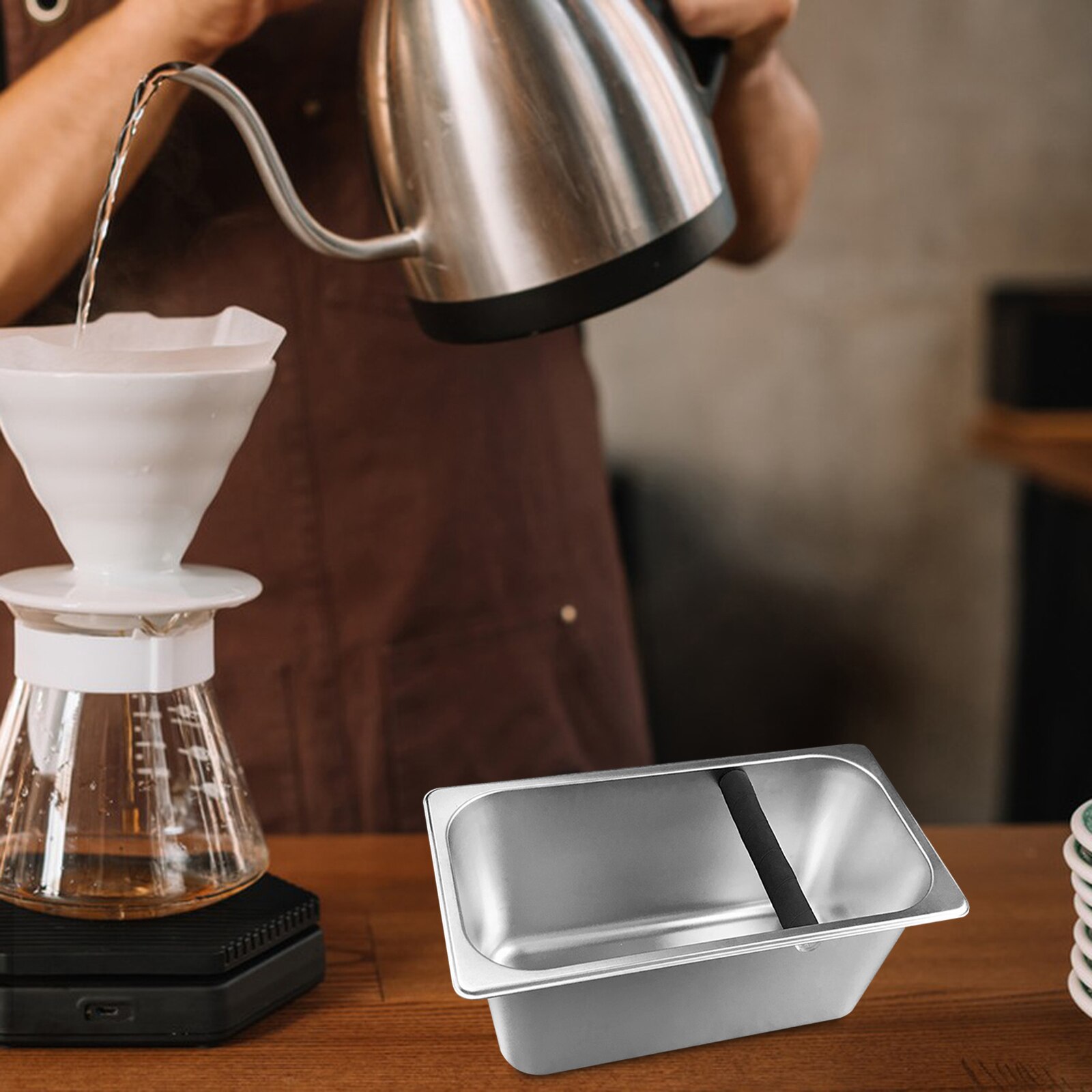 One Two Cups Wadah Ampas Kopi Espresso Knock Box Container XL - KB3 ...
