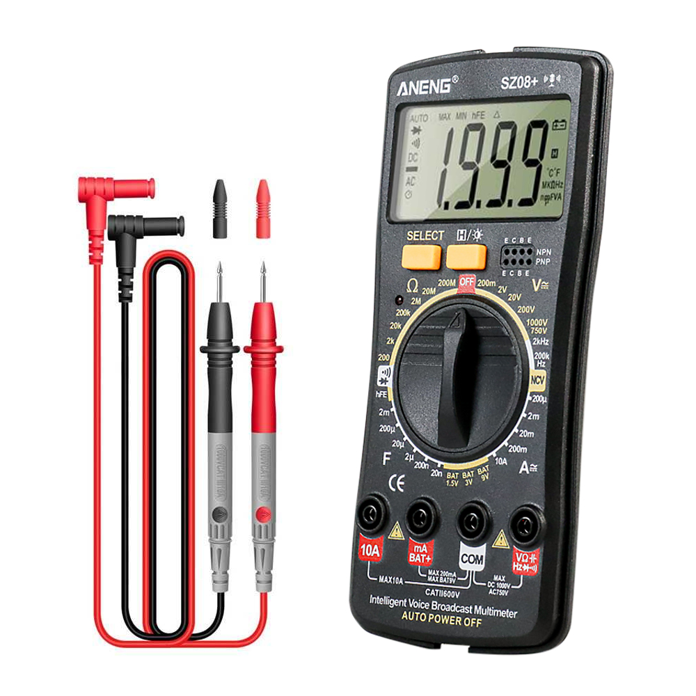 ANENG Digital Multimeter Voltage Tester - SZ08 - Black ...