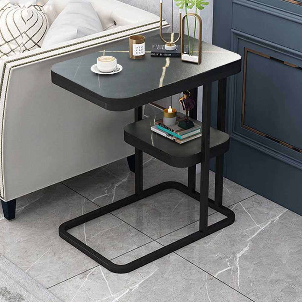 Geja Meja Sofa Side Table Marbel European Style Double Layer - H81 ...