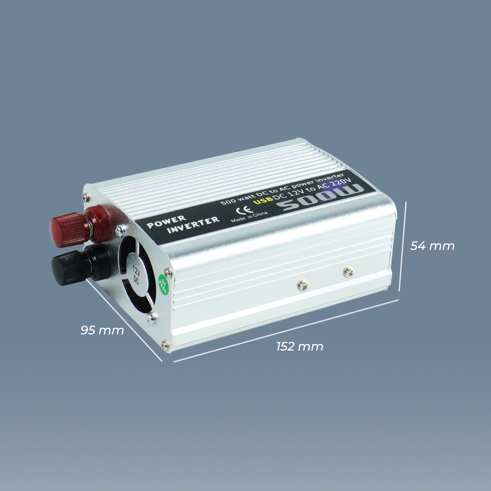 DOXIN Car Power Inverter DC 12V to AC 220V 500W - SAA-500A - Silver ...