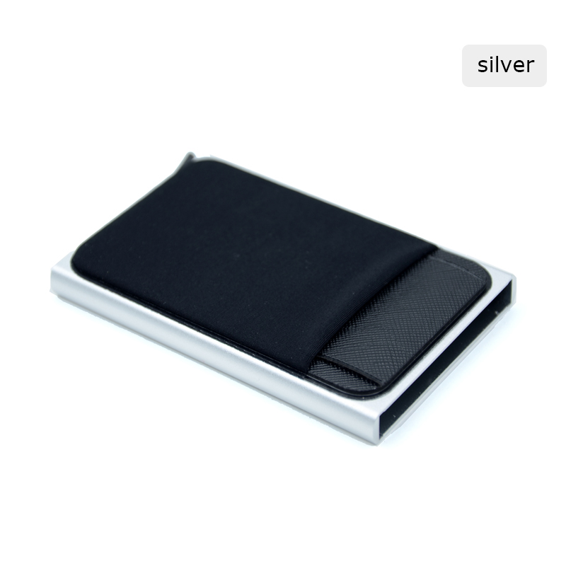 YUECIMIE Dompet Kartu Anti RFID Automatic Pop up With Back Pouch ...