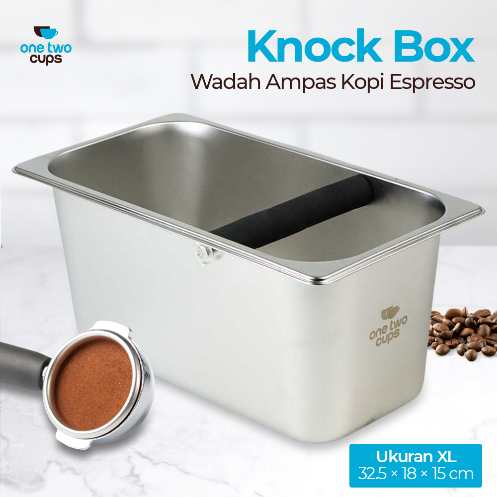 One Two Cups Wadah Ampas Kopi Espresso Knock Box Container XL - KB3 ...