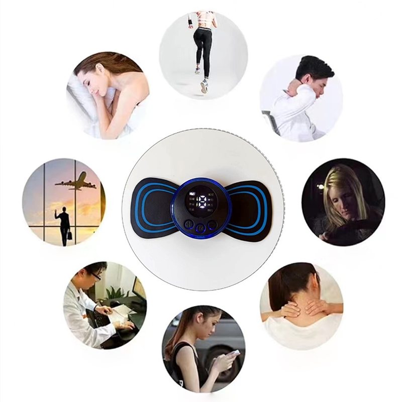 TaffOmicron Alat Pijat Elektrik Tempel EMS Terapi Leher Massager ...