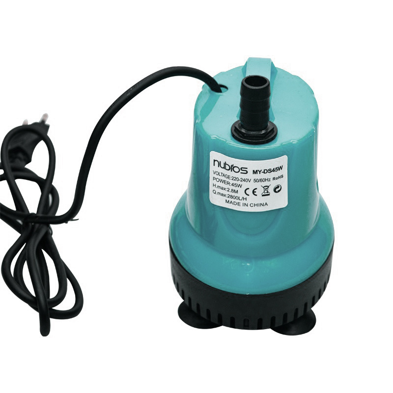 Nubios Pompa Air Aquarium Small Submersible Portable Pump EU Plug 25W ...