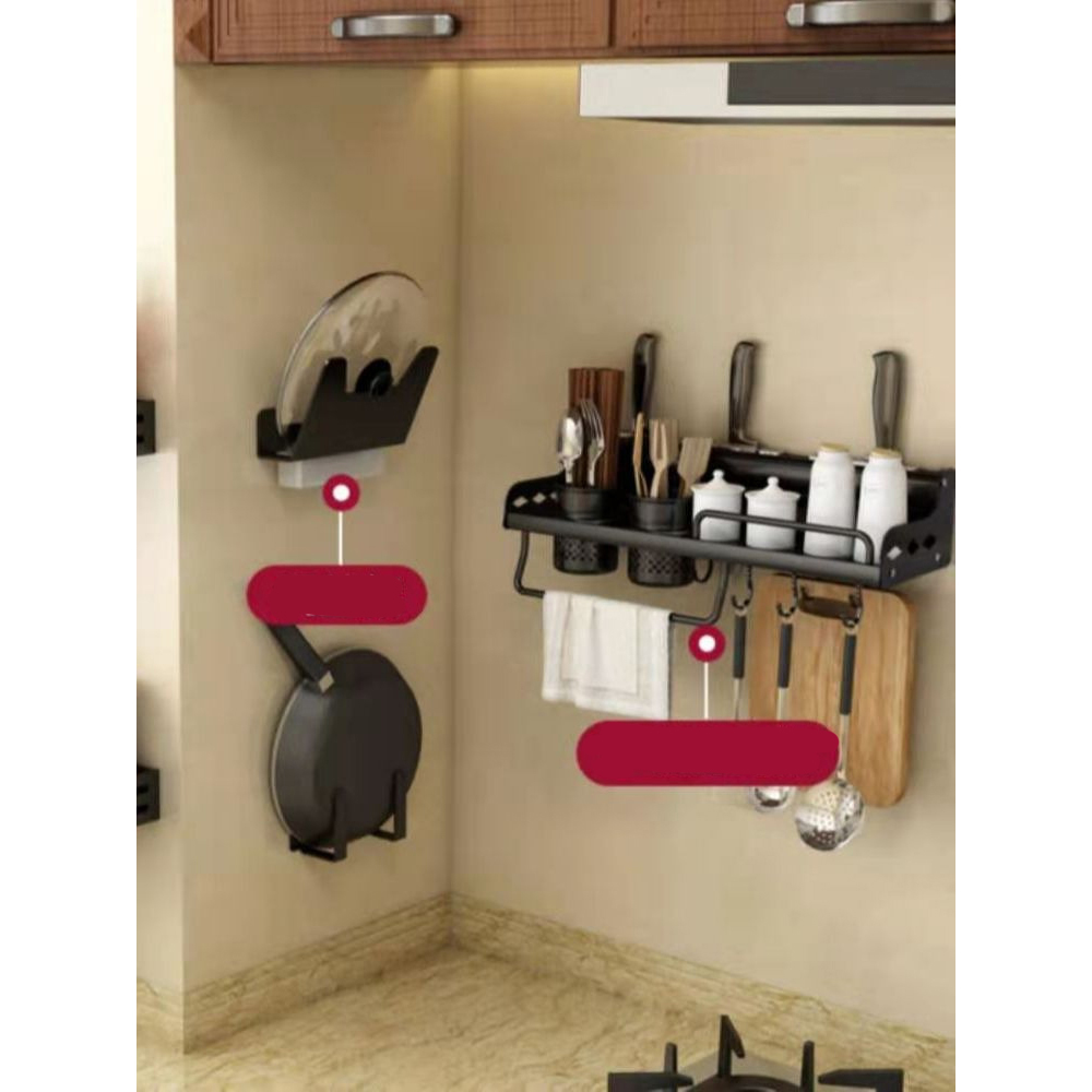 Saintbo Rak Organizer Dapur Kitchen Storage Rack 57.5cm - G61 - Black ...
