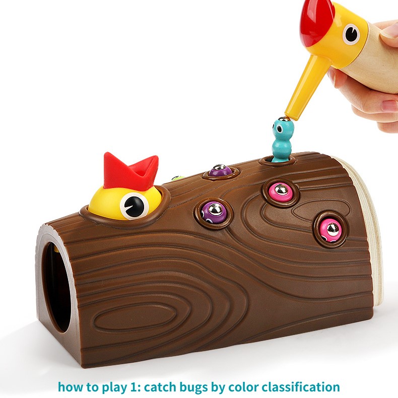 TOP BRIGHT Mainan Burung Pelatuk Edukasi Woodpecker Feeding Game - LS ...