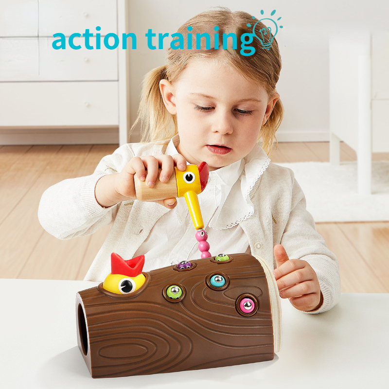 TOP BRIGHT Mainan Burung Pelatuk Edukasi Woodpecker Feeding Game - LS ...