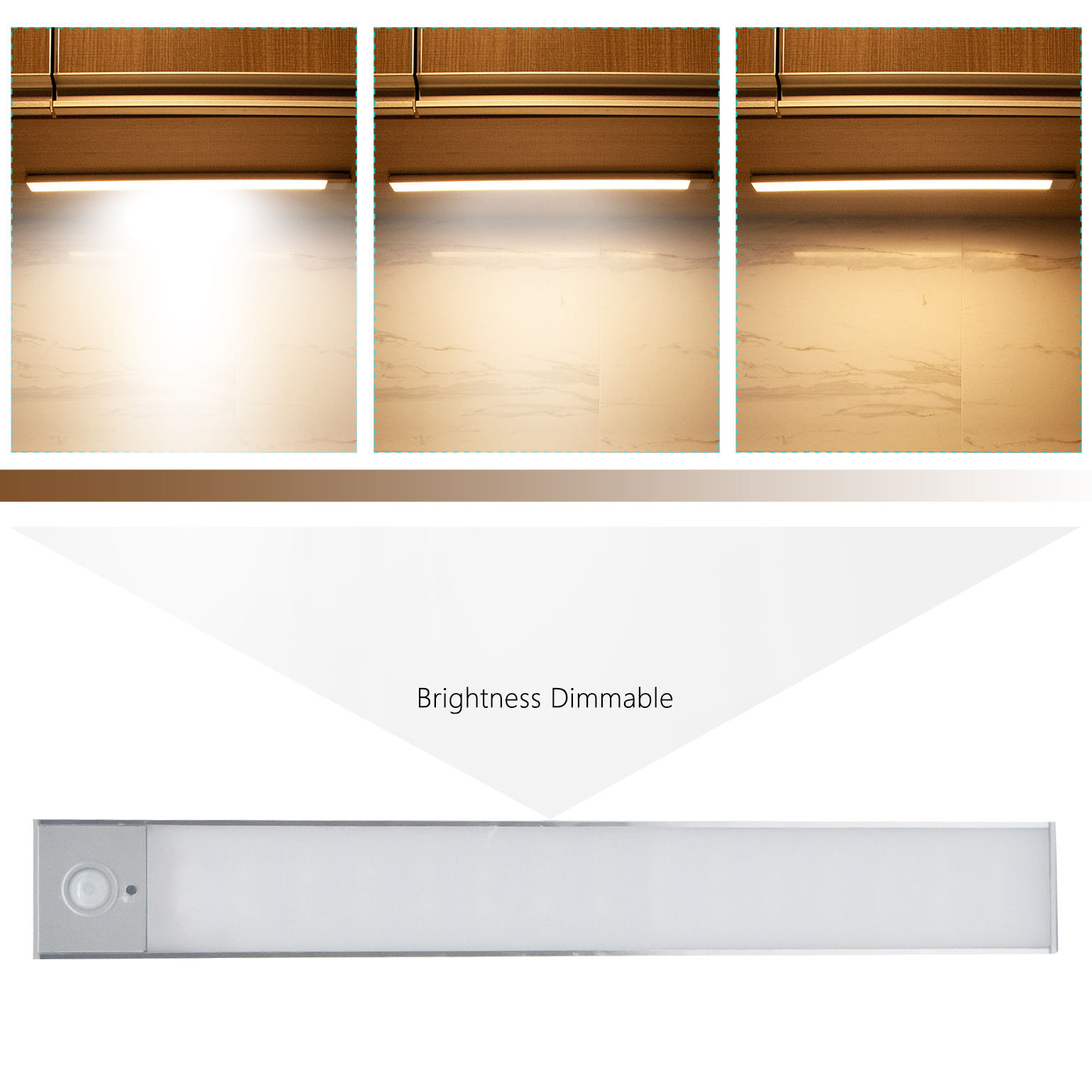CNP Lampu Tempel Lemari Mini Sensor PIR Cabinet Light Cool White USB ...