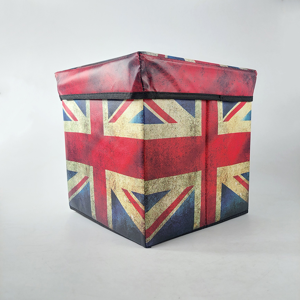 Monokweepjy Bangku Kotak Penyimpanan Barang Model Vintage 30x30x30cm ...