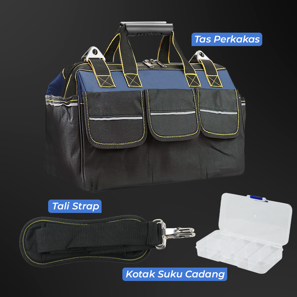 Tas Perkakas Storage Tool Bag Waterproof Wear Resistant 23 Inch ...