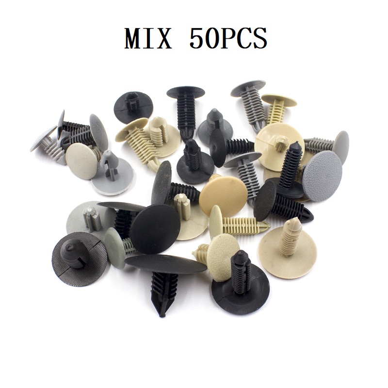 YUHUAN Klip Kancing Pintu Mobil Baut Rivet Clip Trim Panel 50 PCS - A10 ...